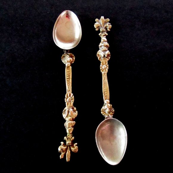 Made in Italy - Vintage | Dining | Silver Demitasse Spoons With Ornate ...